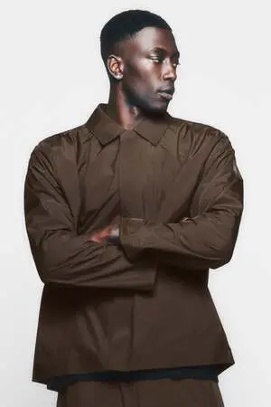 Alo Yoga Alpha Shell Overshirt Jacket - Espresso