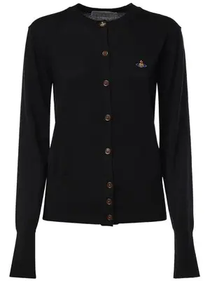 VIVIENNE WESTWOOD Wool Cardigan - Black