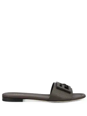 Fendi Leather Slide Sandal