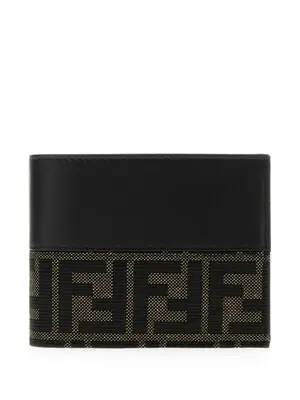 Fendi Bi Fold Wallet - Black