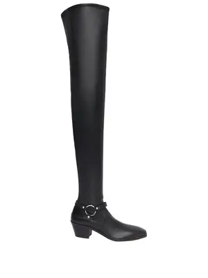 TOM FORD Leather Over-the-knee Boots - Black