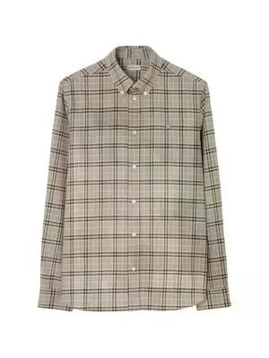 Burberry Check-pattern Shirt - Neutrals