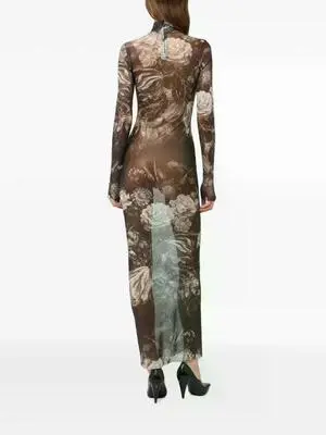 Roberto Cavalli Floral-print Maxi Dress
