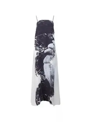 COR Elka Graphic-print Maxi Dress - White