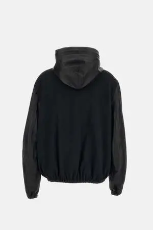 WALES BONNER Giacca In Pelle Vista Striped