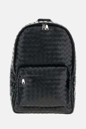 Bottega Veneta Zaino In Pelle Messanger - Nero