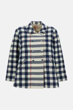 Pero Reversible Double-breasted Wool Jacket - Multicolor