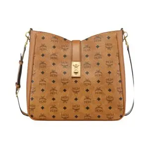 Mcm Tracy Vi Hobo Large Bag 'cognac - Tan