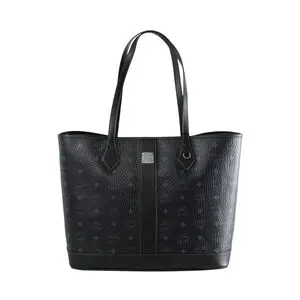 Mcm Liz Vi Shopper Medium Bag - Black