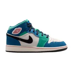 JORDAN 1 Mid Se Gs 'chalk University Red True - Blue