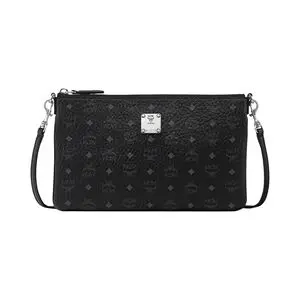 Mcm Aren Vi Flat Pouch Mini Bag - Black