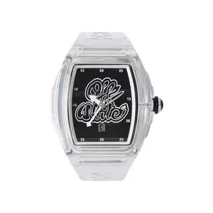 Off-White Beat Synthetic Watch 'transparent - White