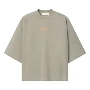 Fear Of God Heavy Jersey Merch Tee Boxy Fit 'washed Seal Heather - Grey