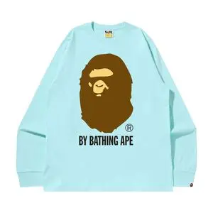 A BATHING APE Long-sleeve Tee 'sax - Blue