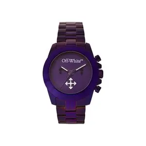 Off-White Reset Chronograph Watch - Purple