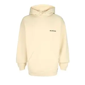 Balenciaga Embroidered Logo Hoodie /black