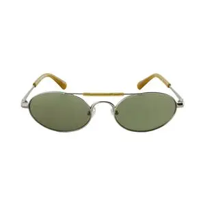 Dries Van Noten X Linda Farrow Oval Lenses Sunglasses - Silver