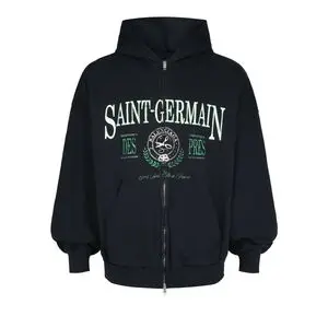 Balenciaga Saint-germain Distressed Zip-up Hoodie