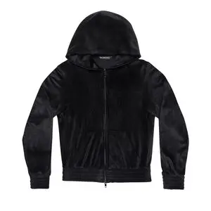 Balenciaga Fitted Zip Up Hoodie