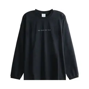 Vetements Too Busy To Fuck Long-sleeve Top 'washed - Black