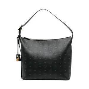 Mcm Aren Vi Hobo Large Bag - Black