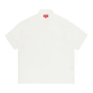 Supreme Mesh Stripe Short-sleeve Shirt - White