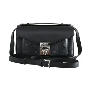 Mcm Tracy Vi Medium Crossbody - Black