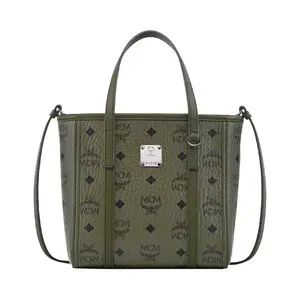 Mcm Toni Vi Mini Shopper 'khaki Moss - Tan
