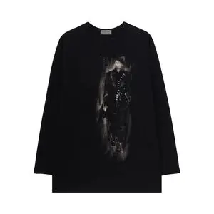YOHJI YAMAMOTO POUR HOMME Round Neck Long-sleeve - Black