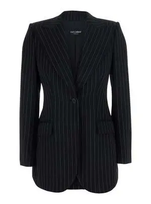 Dolce & Gabbana Turlington Pinstriped Blazer