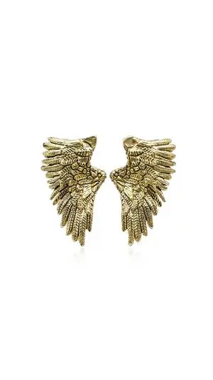 BAYEMEYC Sparnas Feather Earrings