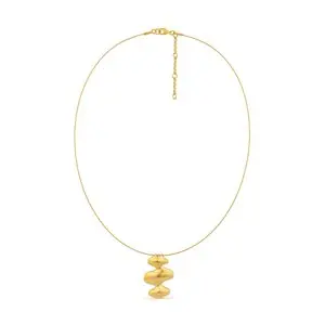 Joidart Golden Necklace With Pendant Sinuara - Gold
