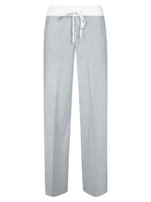Elisabetta Franchi Knit Tricot Trousers With Insert Belt Detail