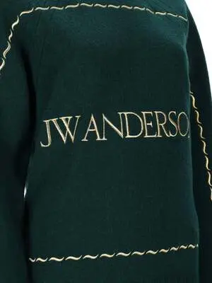 JW Anderson Embroidered Logo Wool Sweater