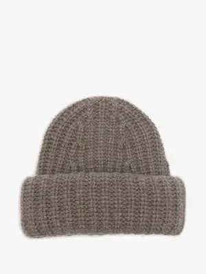 LISA YANG Cashmere Knit Beanie - Marrone