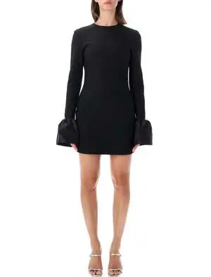 ROTATE BY BIRGER CHRISTENSEN Long Sleeve Mini Dress With Flared Cuffs