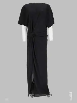 ROTATE BY BIRGER CHRISTENSEN Draped Maxi Dress With Waist Tie