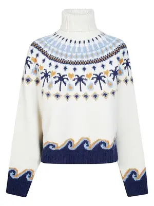 Alanui Sweet Winter Turtleneck - Bianco