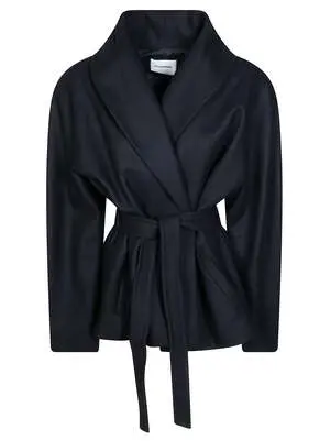 Andamane Belted Padded Jacket - Nero
