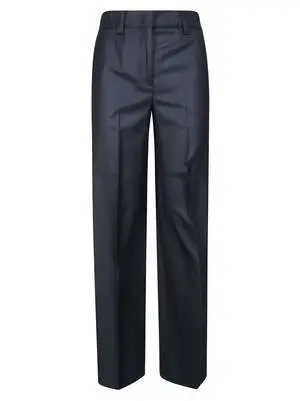 Incotex Flannel Palazzo Pants - Nero
