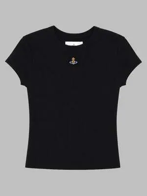VIVIENNE WESTWOOD Ribbed Fitted Short-sleeve T-shirt