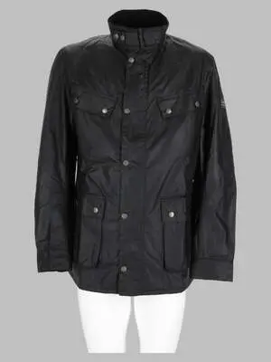 BARBOUR INTERNATIONAL Waxed Field Jacket - Black