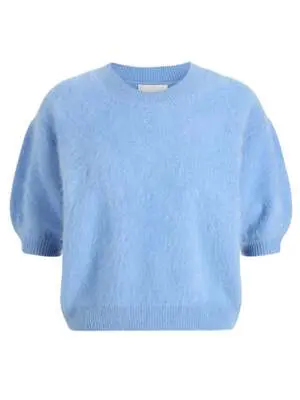 LISA YANG Lisa Yang Brushed Cashmere Crewneck Mini Sweater