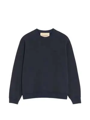 Valentino Garavani Embroidered Logo Cotton Crewneck Sweatshirt