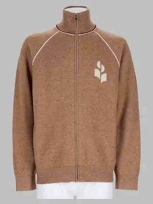 MARANT Zip Front Knit Track Jacket