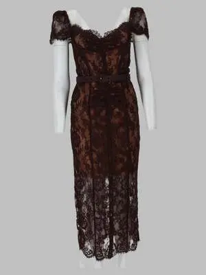 SELF-PORTRAIT Lace Off-shoulder Maxi Dress