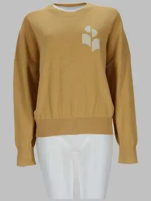 MARANT ETOILE Logo Intarsia Crew Neck Sweater
