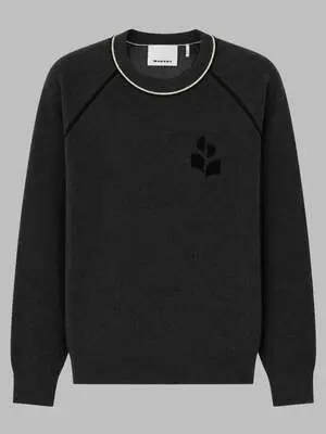MARANT Graphic Crewneck Sweater - Grey