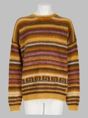 MARANT Striped Crewneck Sweater - Yellow