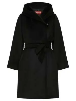 Max Mara Double-drap Pure Wool Belted Jacket